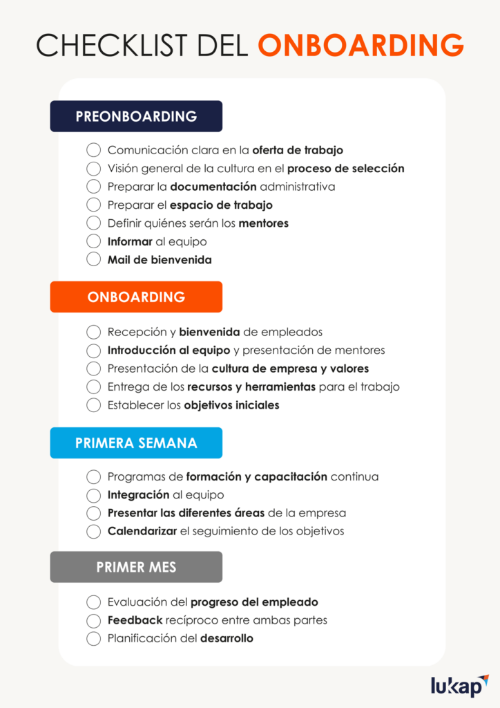 Checklist para un Proceso de Onboarding | Lukkap
